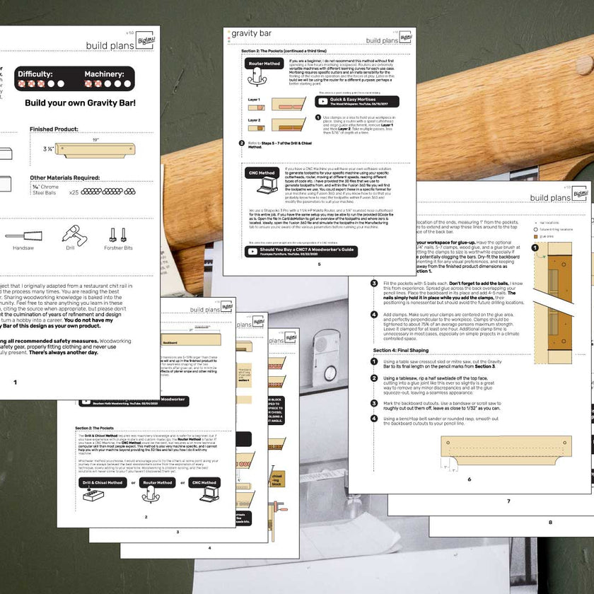 Gravity Bar Build Plans – Biglow Woodcraft